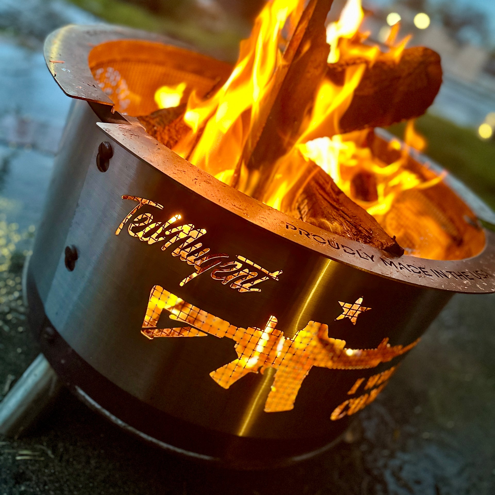 The Ted Nugent 24" Fire Pit - Special Edition Merchandise – MYFIRESIDE